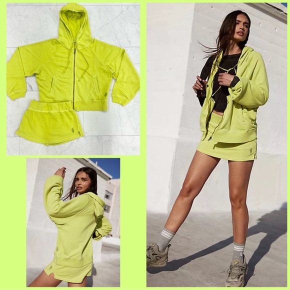 Free People | Skirts | Nwot Free People Fast Break Set In Limeade ...